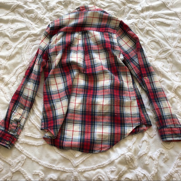 miami | Tops | Red White Checkered Flannel From Francescas | Poshmark
